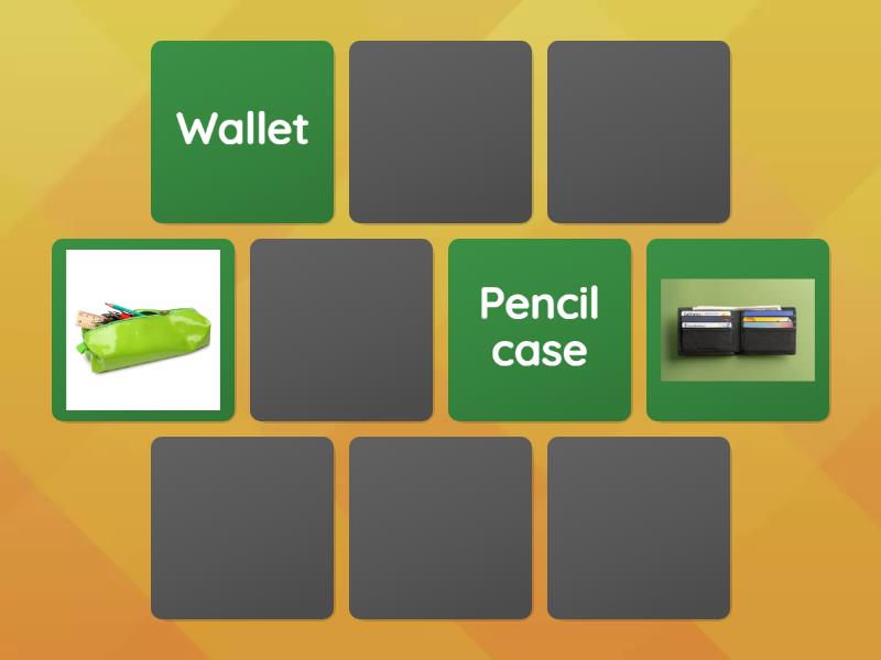 School objects - Parejas