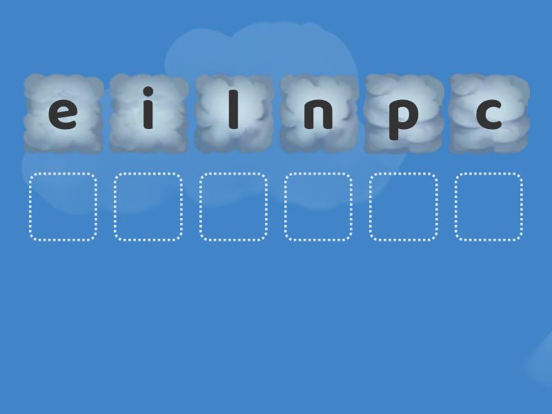 School objects - Anagrama