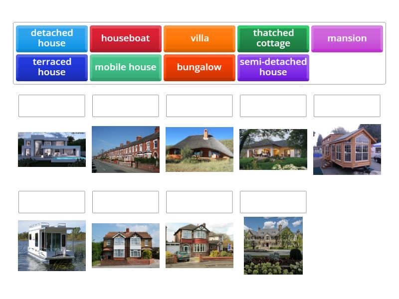 Types of houses - Match up
