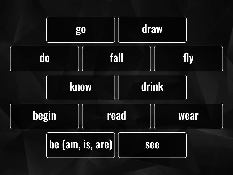 irregular verbs (third 12) - Flip tiles