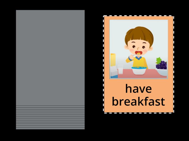 Daily routine Flash - Speaking cards