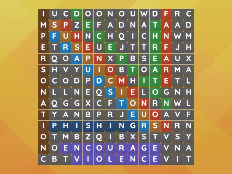 FIND THE SYNONYM - Wordsearch