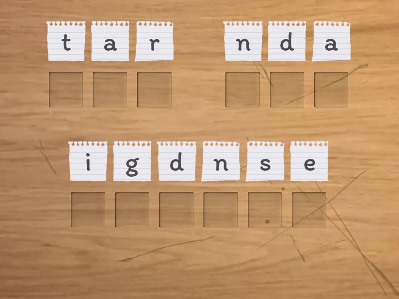 Sol El 2A School subjects - Anagram