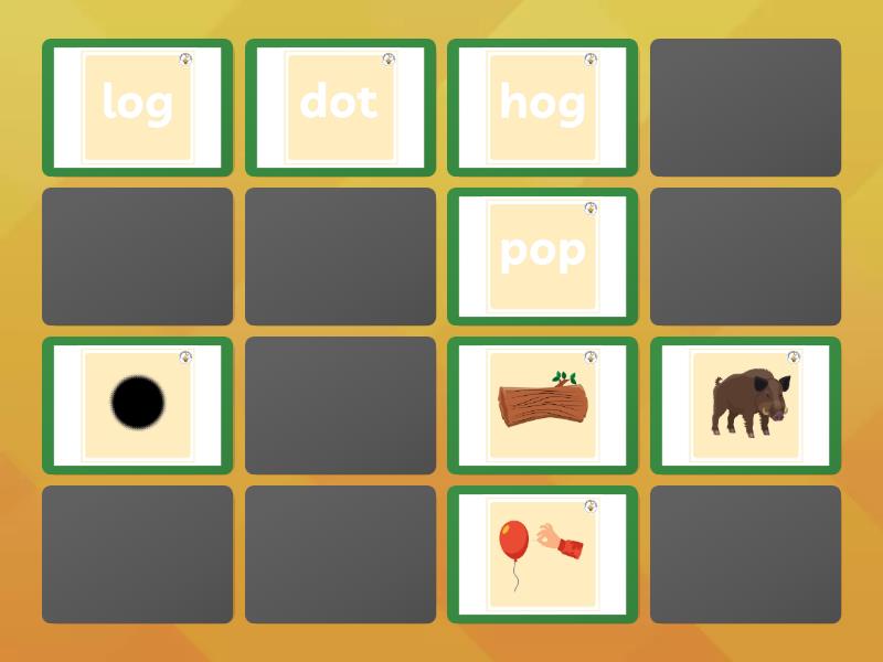 Short o - memory game - Matching pairs