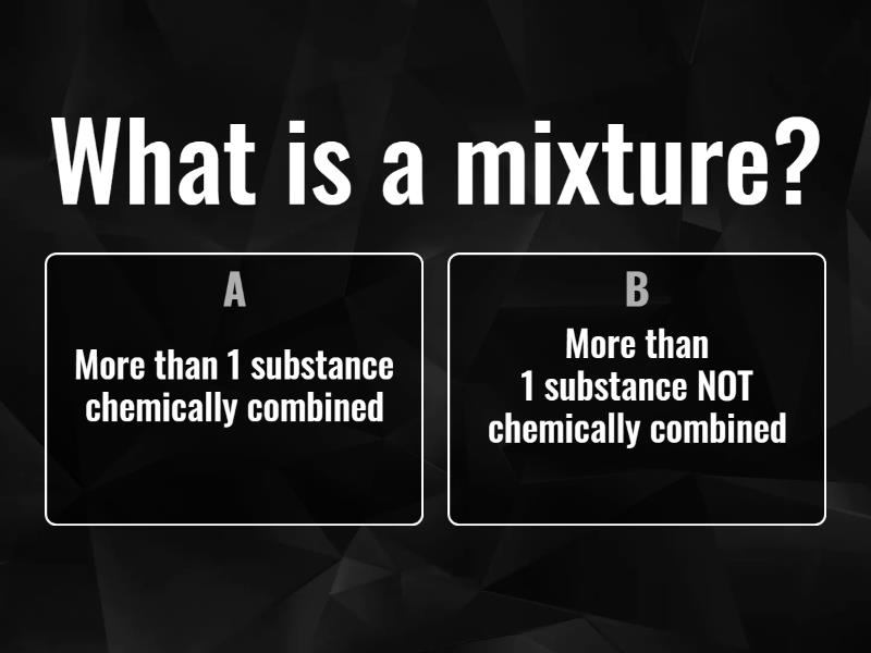 Separation techniques - Quiz