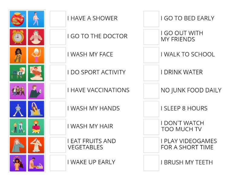 Healthy Routine Match Up