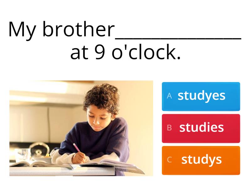 Present Simple - Choose - Quiz