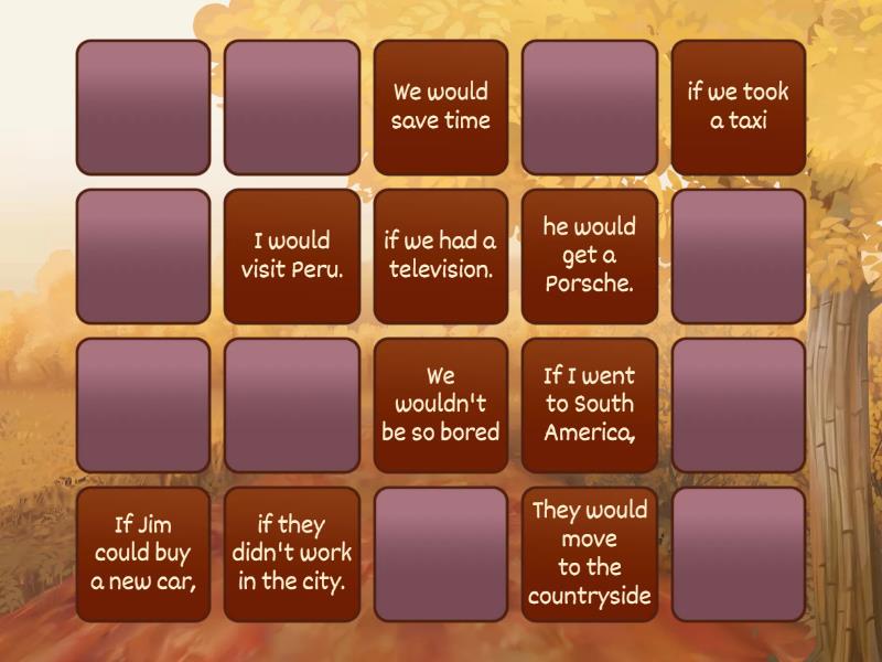 Second conditional - Matching pairs