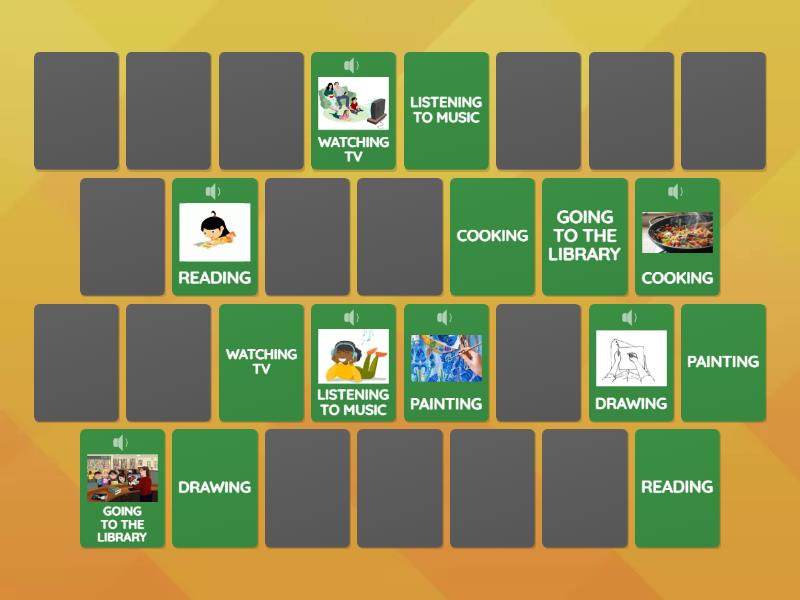 HOBBIES - MEMORY GAME - Parejas