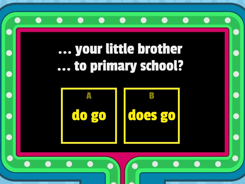 Present Simple - Gameshow quiz