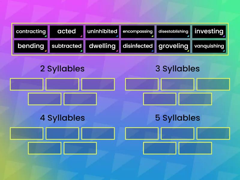 Wilson 3.5: How Many Syllables? - Group sort