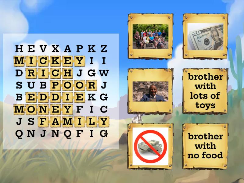 Blood Brothers - Wordsearch