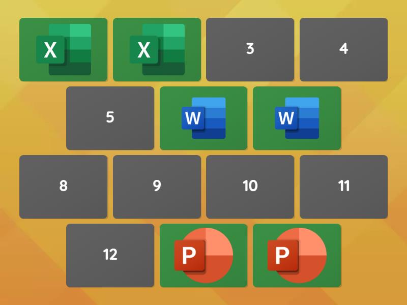 Matching Game - Matching pairs