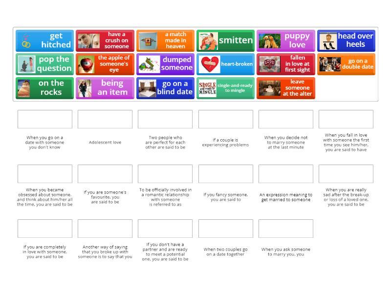 Love idioms - Match up