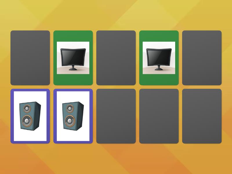 Memory Game Computer Parts - Matching pairs