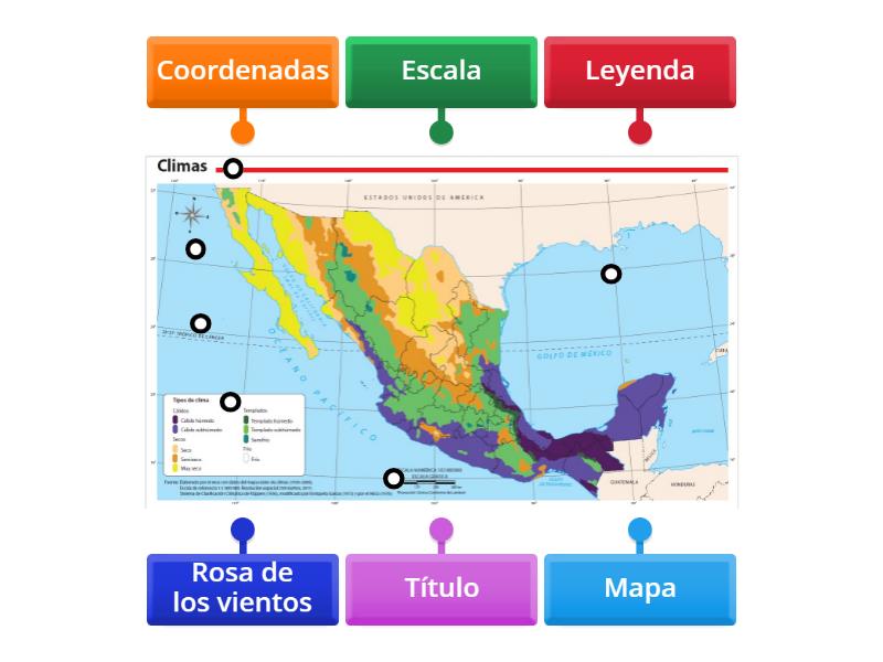 Elementos de un mapa - Labelled diagram