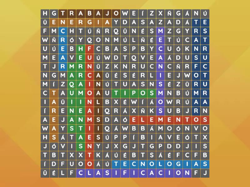 Sopa de Letras Informatica - Wordsearch
