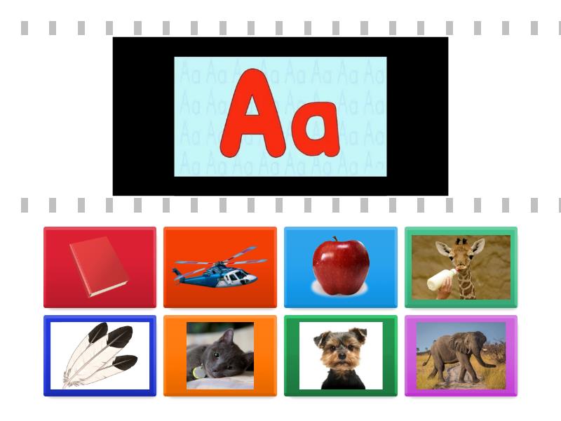 Alphabet ABCDEFGH - Find the match