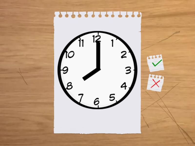 Fraction/Telling time - Flash cards