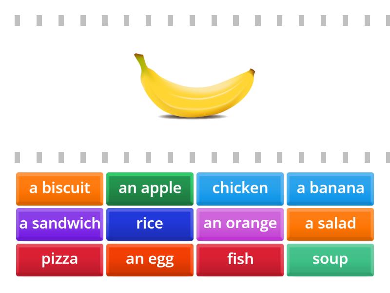 Food Vocab - Find the match