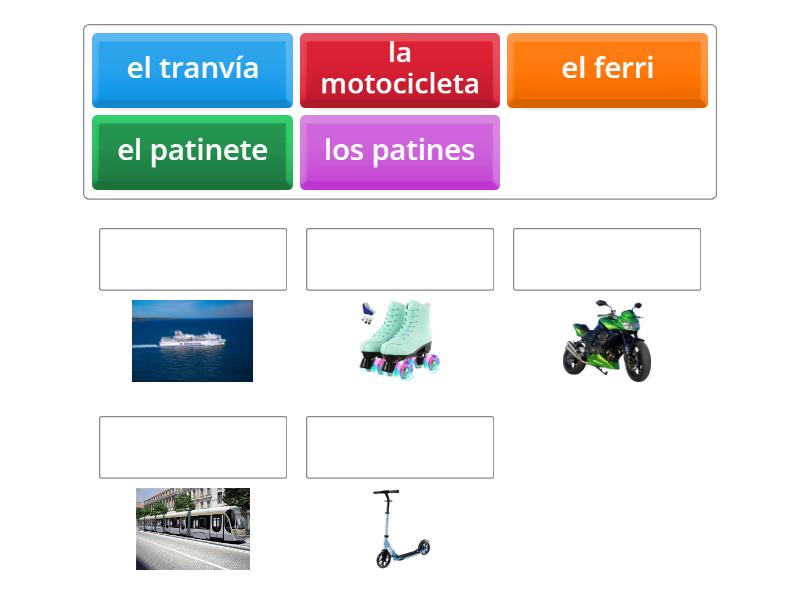 El transporte - Match up