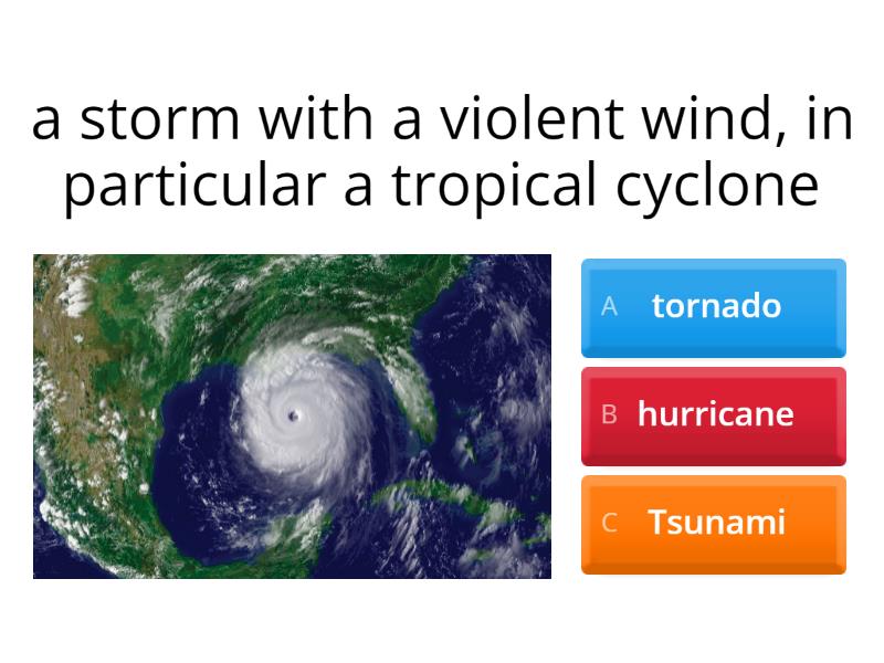 Natural disasters - Quiz