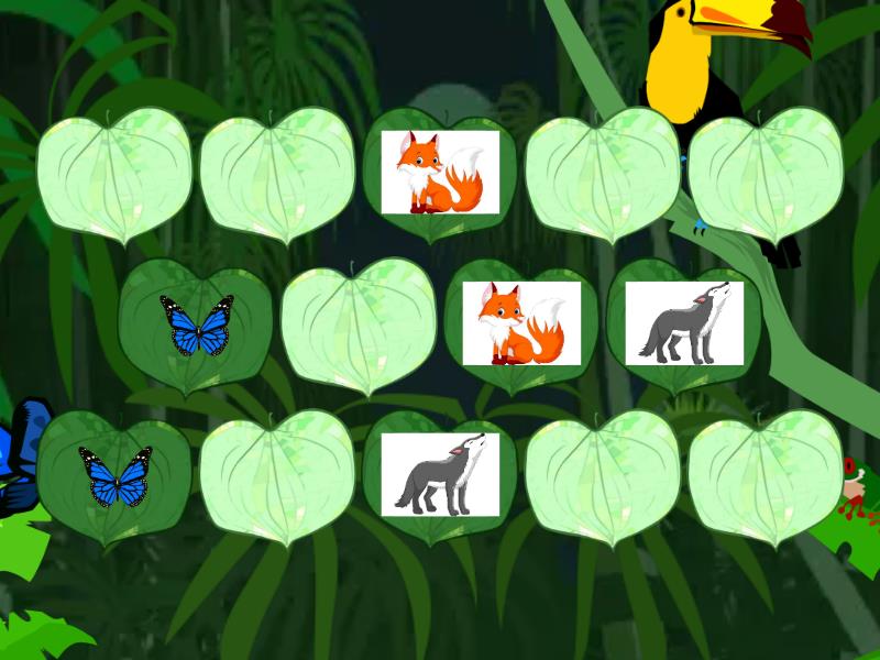 Animales del bosque - Matching pairs