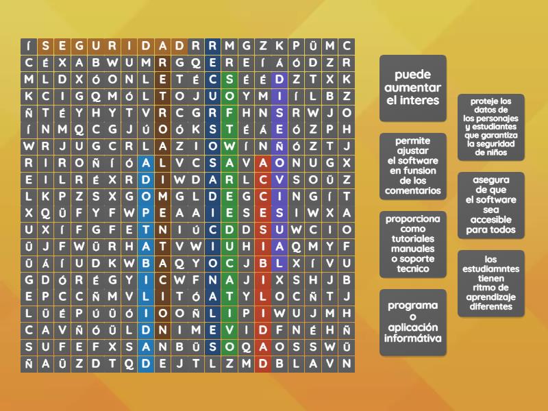 cultura digital - Sopa de letras