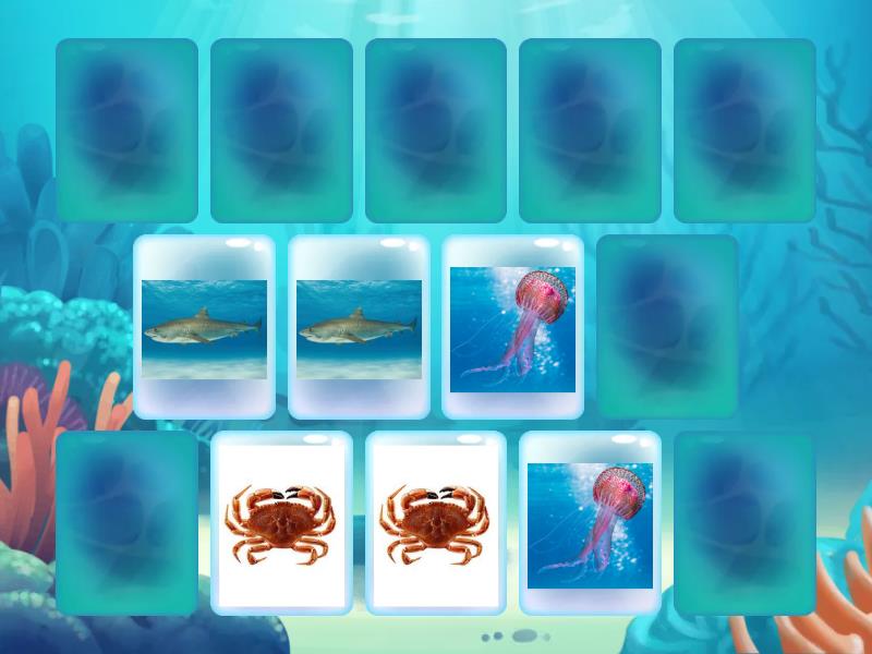 SEA ANIMALS - Matching pairs