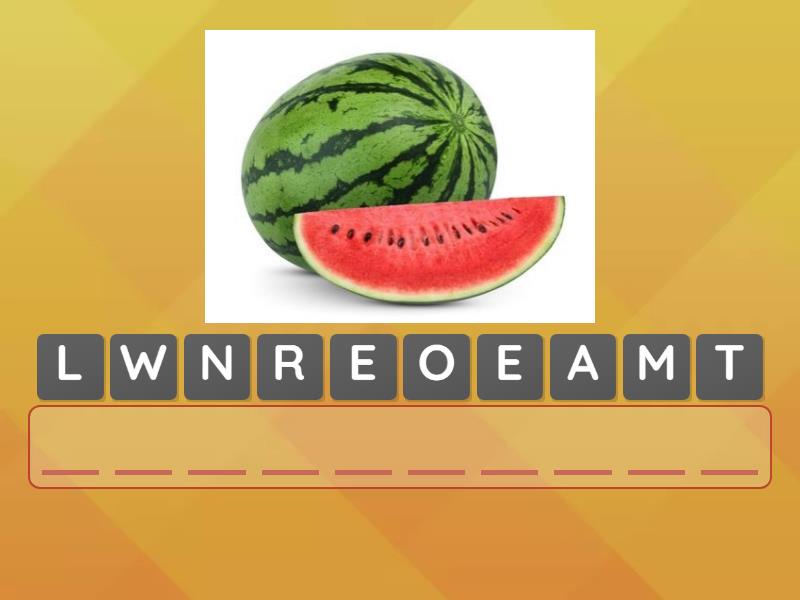 FRUITS - Anagram