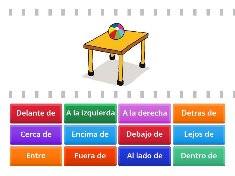 Preposiciones de Lugar - Find the match