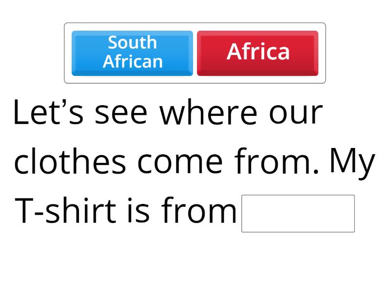Countries and nationalities - Complete the sentence