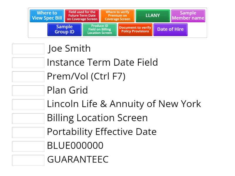 Member Portability Set Up - Match up
