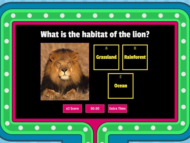 HABITAT - Gameshow quiz