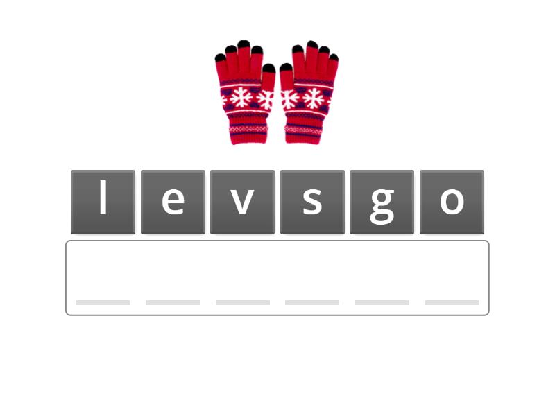 Winter clothes - Anagram