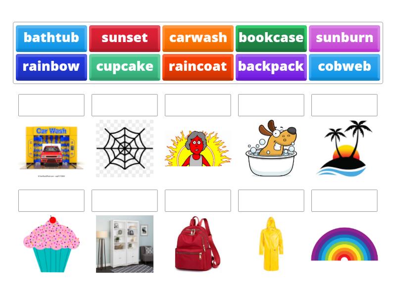 compound words match - Match up