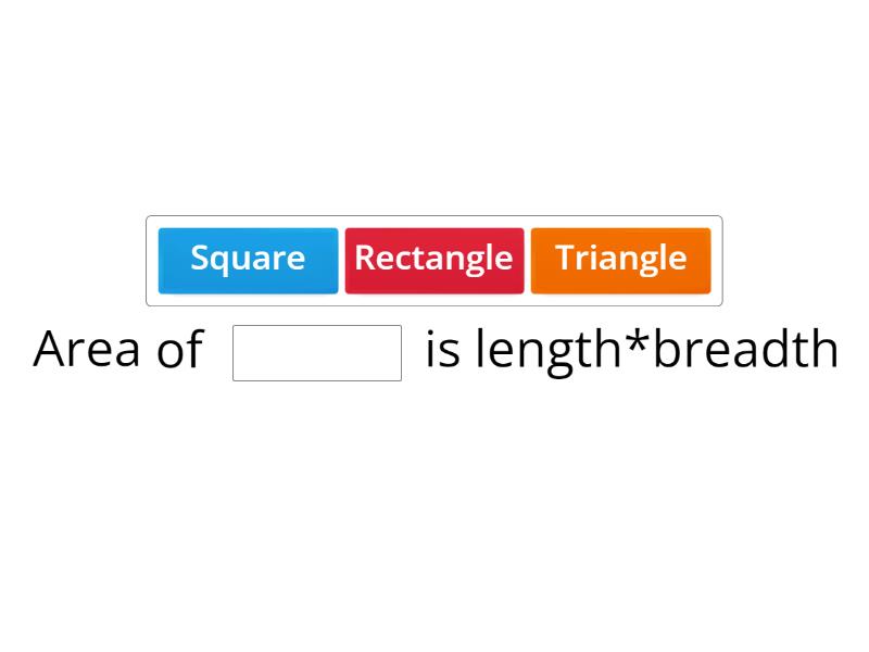 Area and Perimeter - Complete the sentence
