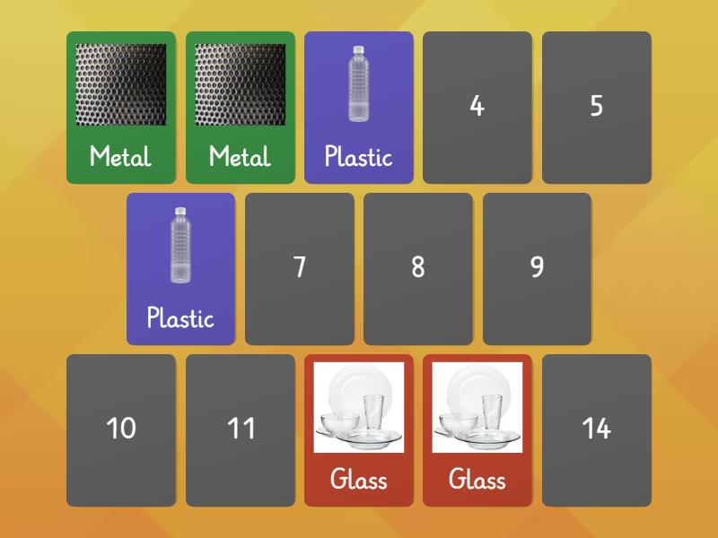 Materials memory game - Parejas