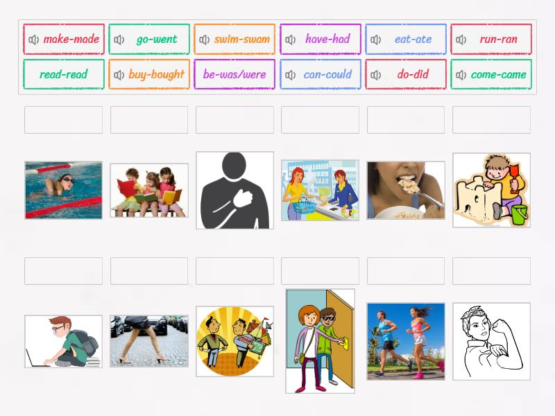 Spot 4 Irregular verbs - Match up