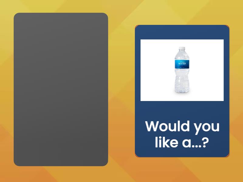 Ask questions with "would you like...?" - Speaking cards