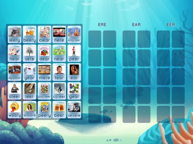 Reading ERE EAR EER - Group sort
