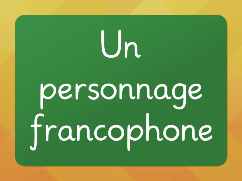 La francophonie - Flash cards