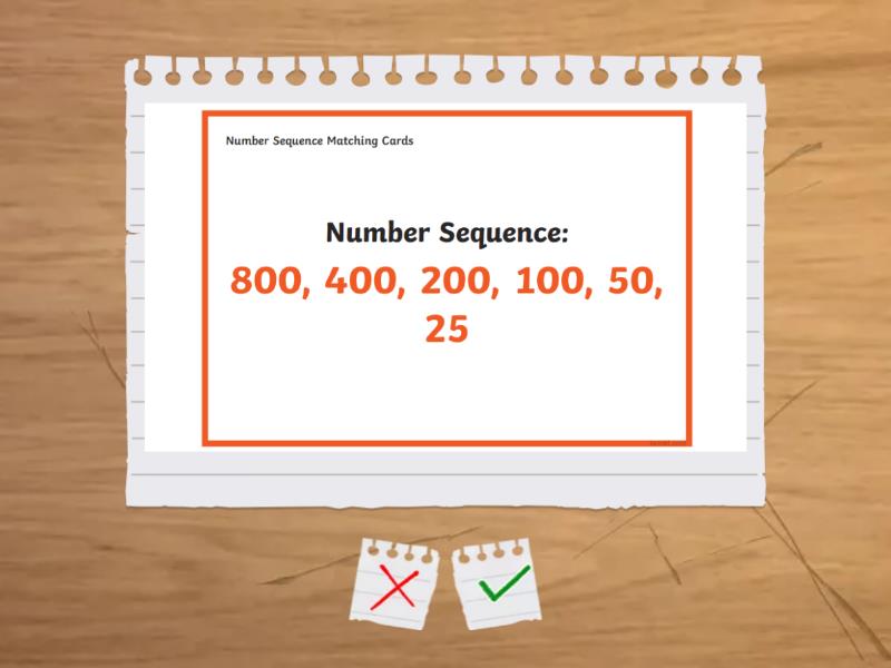 Guess the rule (number sequence) - Flash cards
