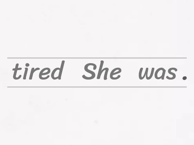 was, were - Unjumble