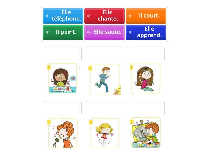 Qu'est-ce qu'il/elle fait ? - Match up