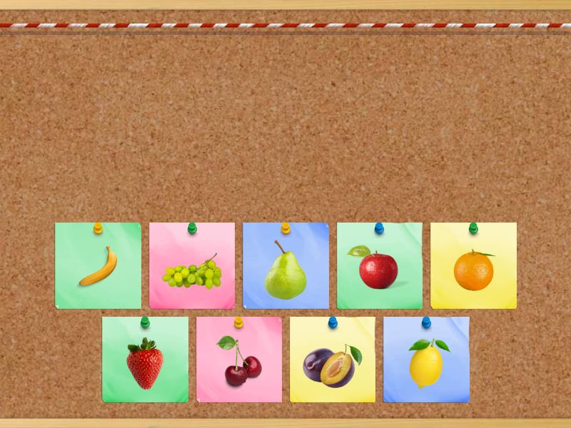 I like fruit - Find the match