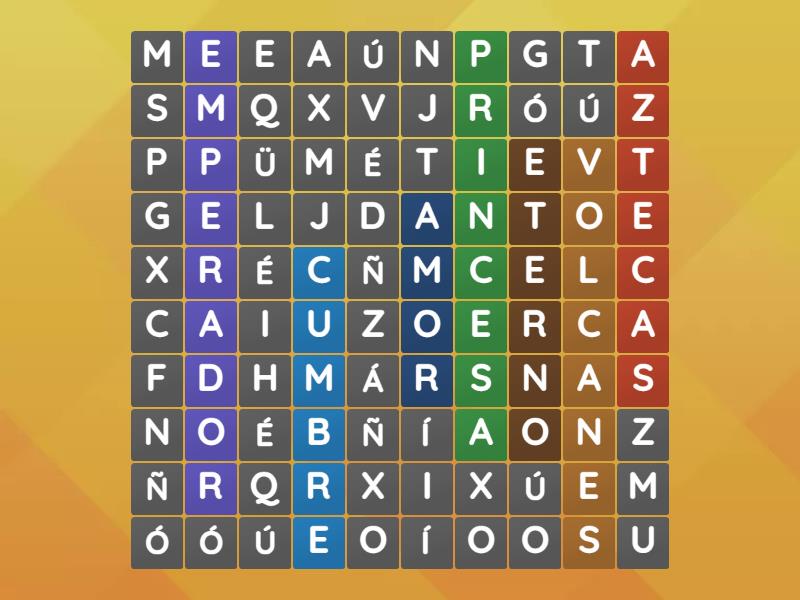 de los dos volcanes Iztaccíhuatl y Popocatépetl - Sopa de letras