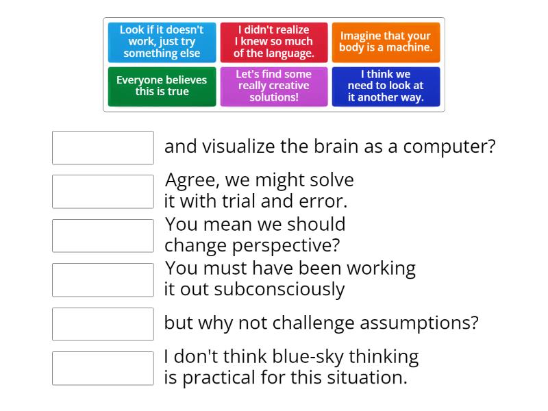Problem solving techniques - Match up