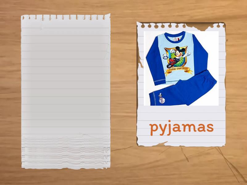 Clothes - Speaking cards