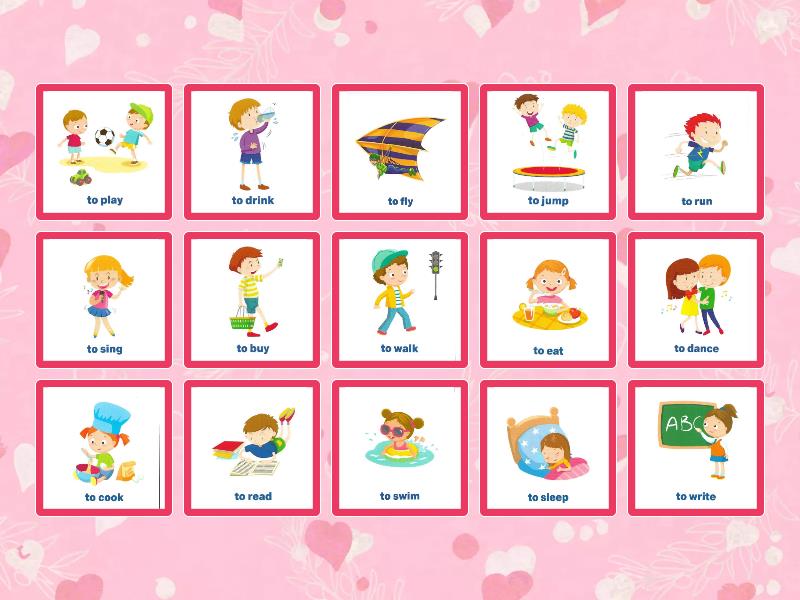 action verbs - Flip tiles